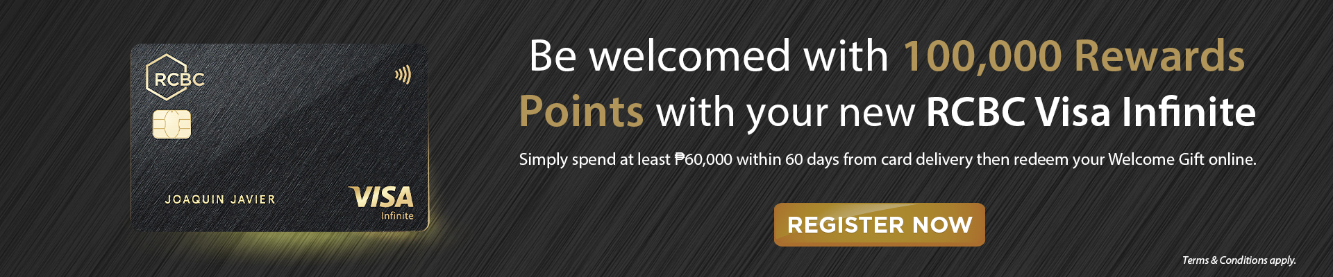 RCBC Visa Infinite Credit Card