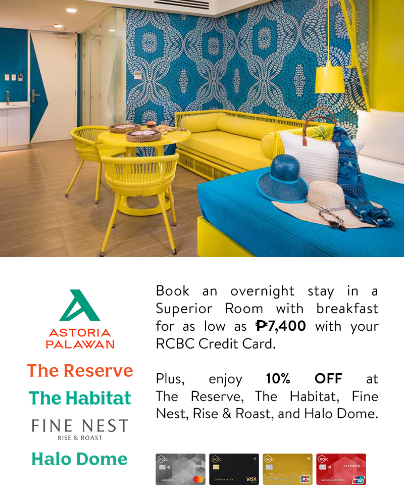 Premium Offers at Astoria Palawan | RCBC Credit Cards