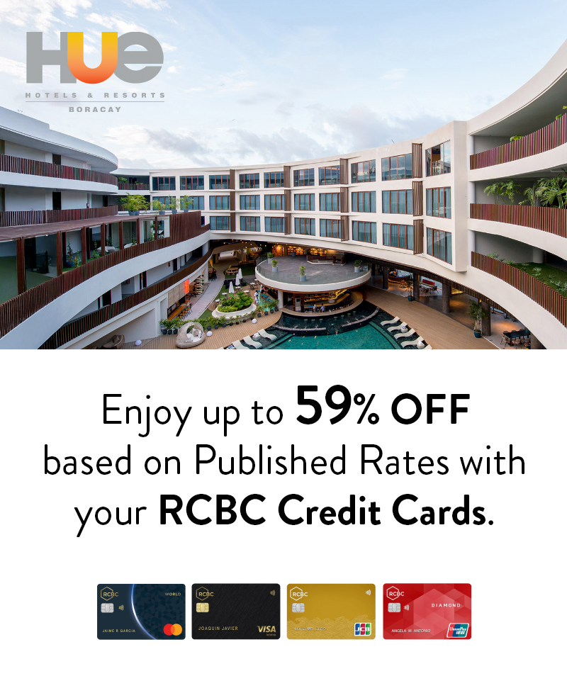 Up to 59% OFF at Hue Hotels and Resorts Boracay | RCBC Credit Cards