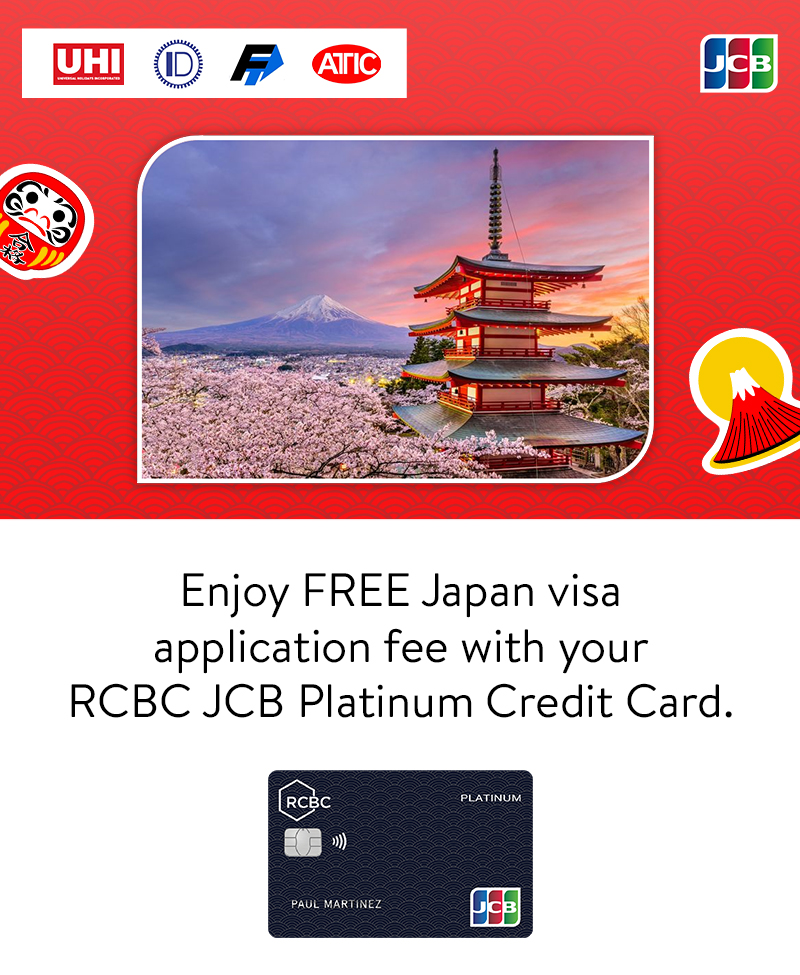 FREE Japan Visa Application Fee with RCBC JCB Platinum Credit Card ...