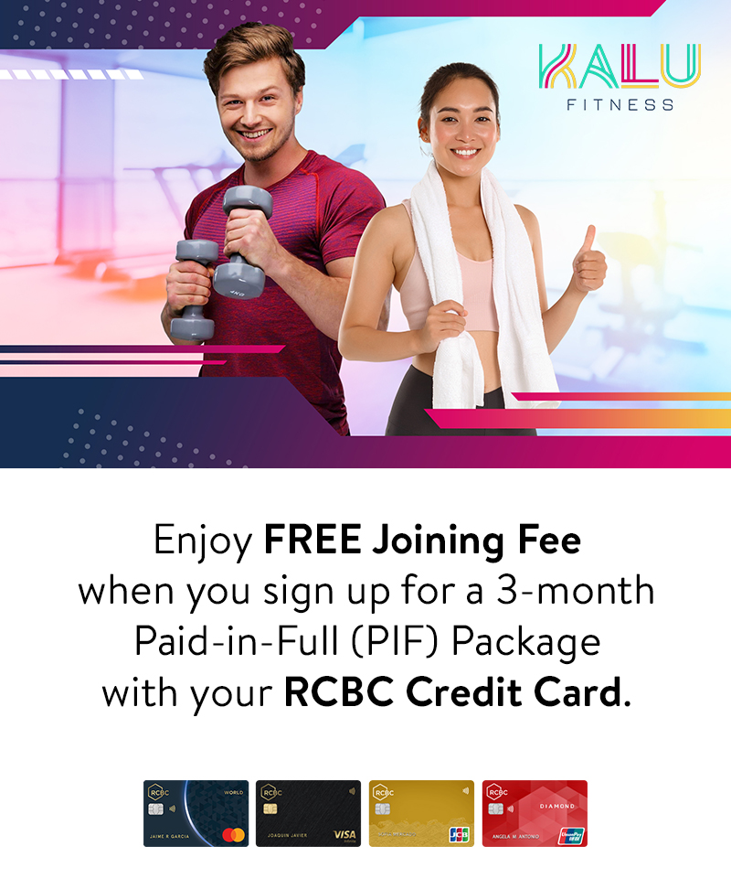 FREE Joining Fee at KALU Fitness | RCBC Credit Cards