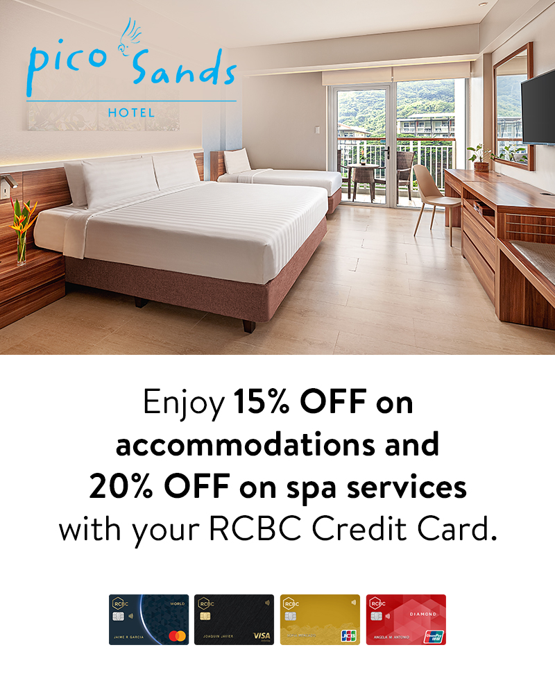 Up to 20% OFF at Pico Sands Hotel | RCBC Credit Cards