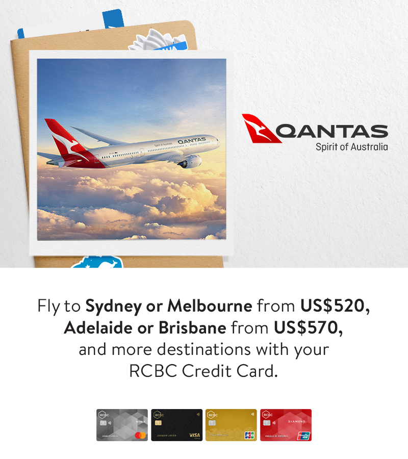 Special Fares + Free Stopover at Qantas | RCBC Credit Cards