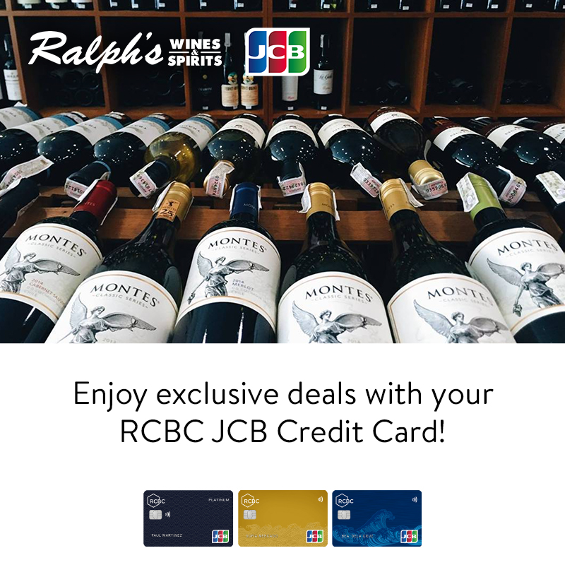 Exclusive deals at Ralph's Wines & Spirits with RCBC JCB Credit Cards