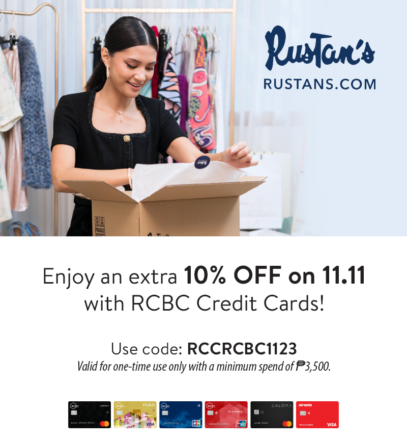 11.11 Special: Extra 10% OFF at Rustans.com