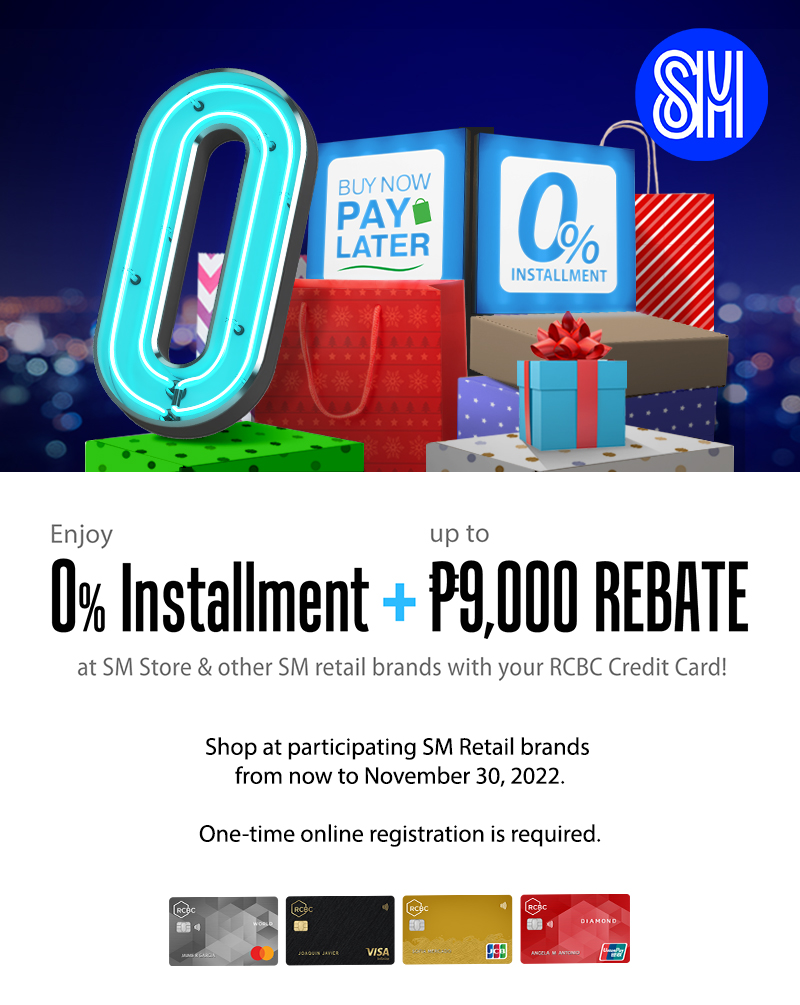 Up to ₱9,000 Rebate + 0% Installment at the SM Retail Early Christmas ...