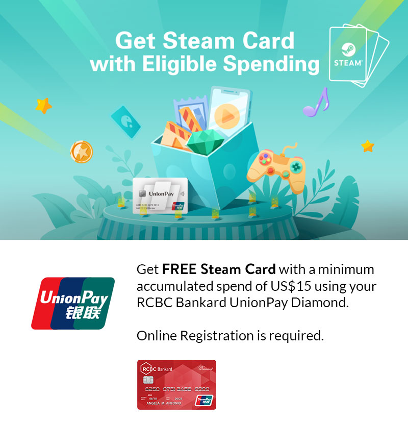 FREE Steam Card – RCBC Credit Card