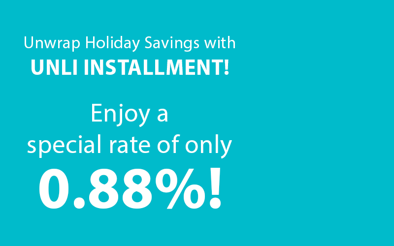 LIMITED-TIME ONLY: Special Unli Installment Rate | RCBC Credit Cards