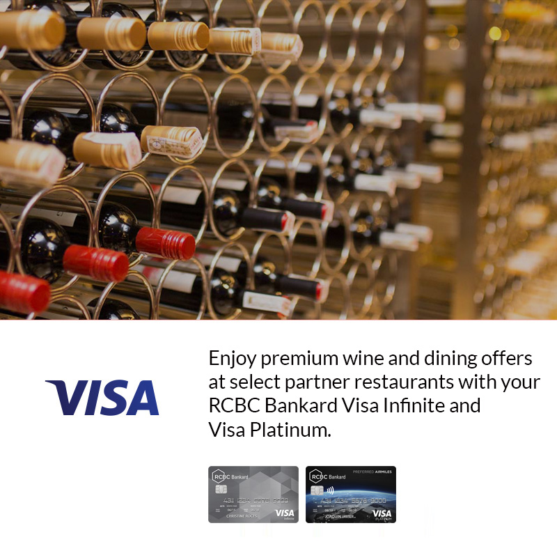 Wine & Dine with Visa's Epic Experiences – RCBC Credit Card