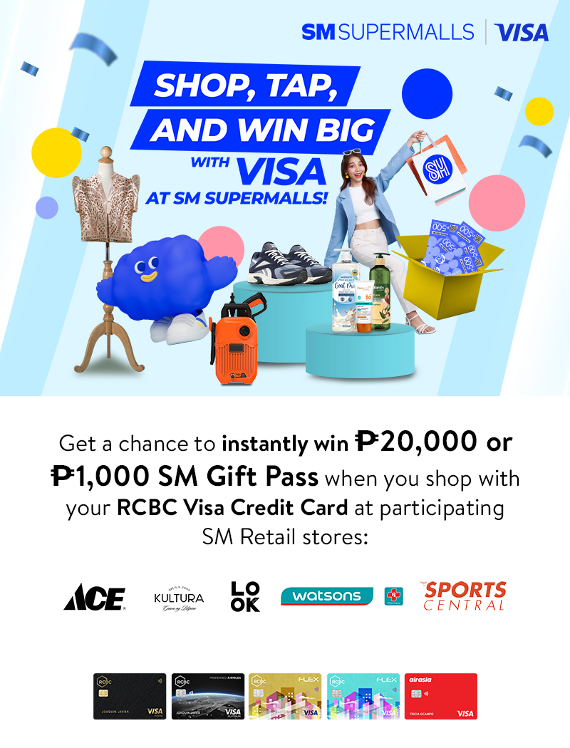 Shop, Tap, and Win at SM Supermalls with RCBC Visa | RCBC Credit Cards